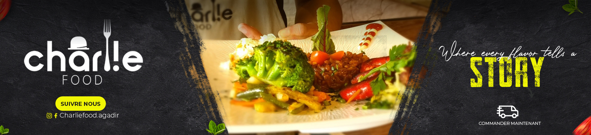 Charlie Food à Agadir | Livraison de repas à domicile | Commandez En Ligne.